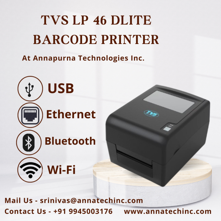 TVS Electronics LP46 Dlite Thermal Label Printer - A Best Touch Pos ...